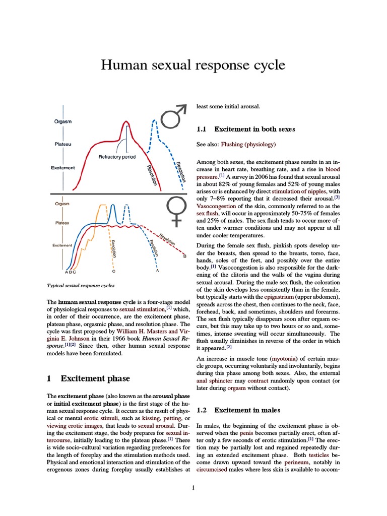 Human Sexual Response Cycle | PDF | Sexual Arousal | Orgasm
