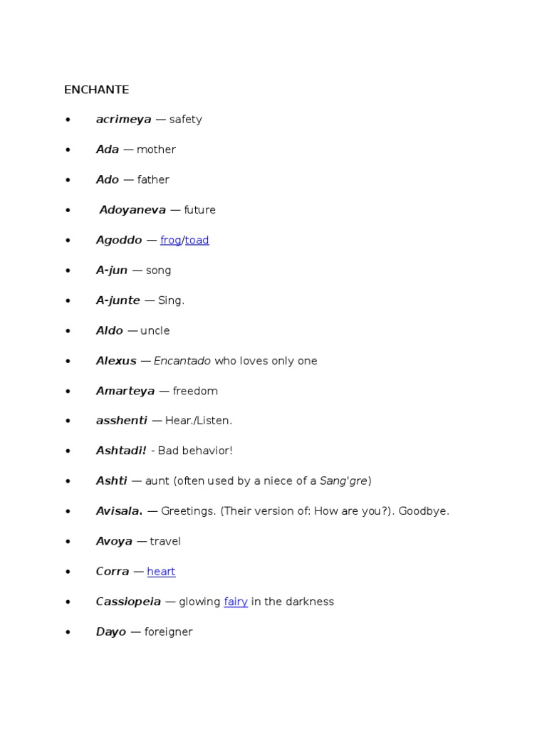 Enchante: Adoyaneva - Future | PDF | Fantasy Television Series ...