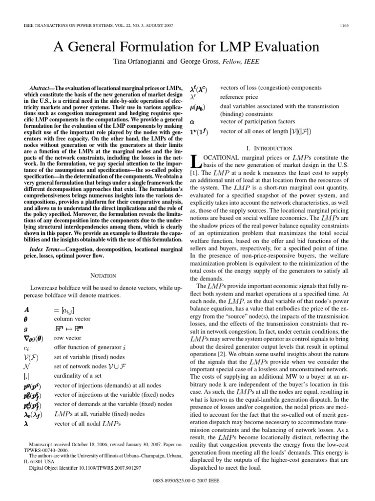 General Form For LMP PDF | PDF | Matrix (Mathematics) | Euclidean Vector