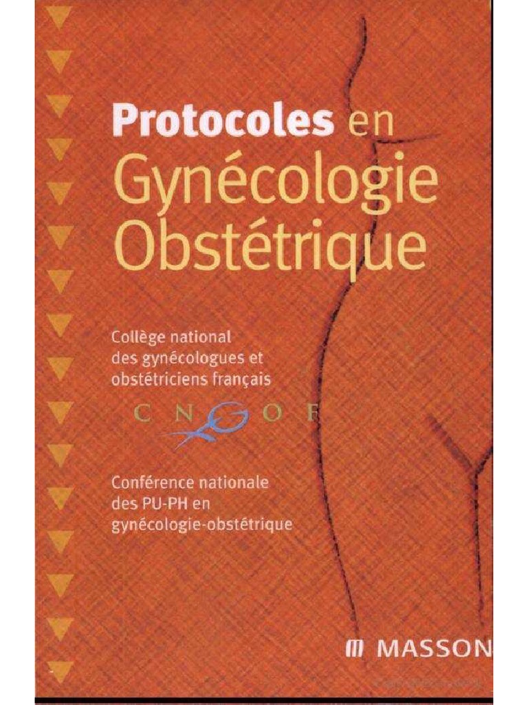 Protocols en Gyneco Obstetrique PDF | PDF