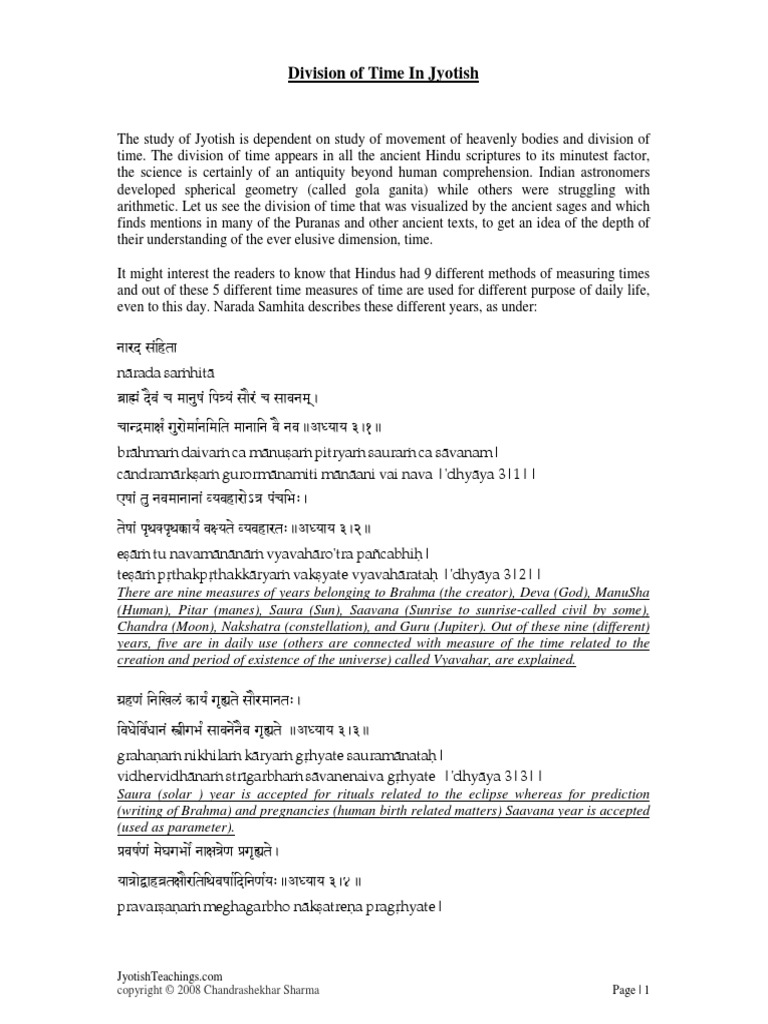 Division of Time | PDF