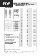100 Questions OMR Sheet | PDF | Computing And Information Technology