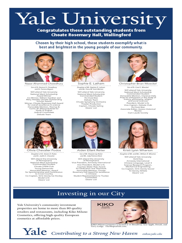 Choate Rosemary Hall | PDF | Yale University | Schools