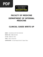 History Taking Template | PDF | Medicine | Clinical Medicine