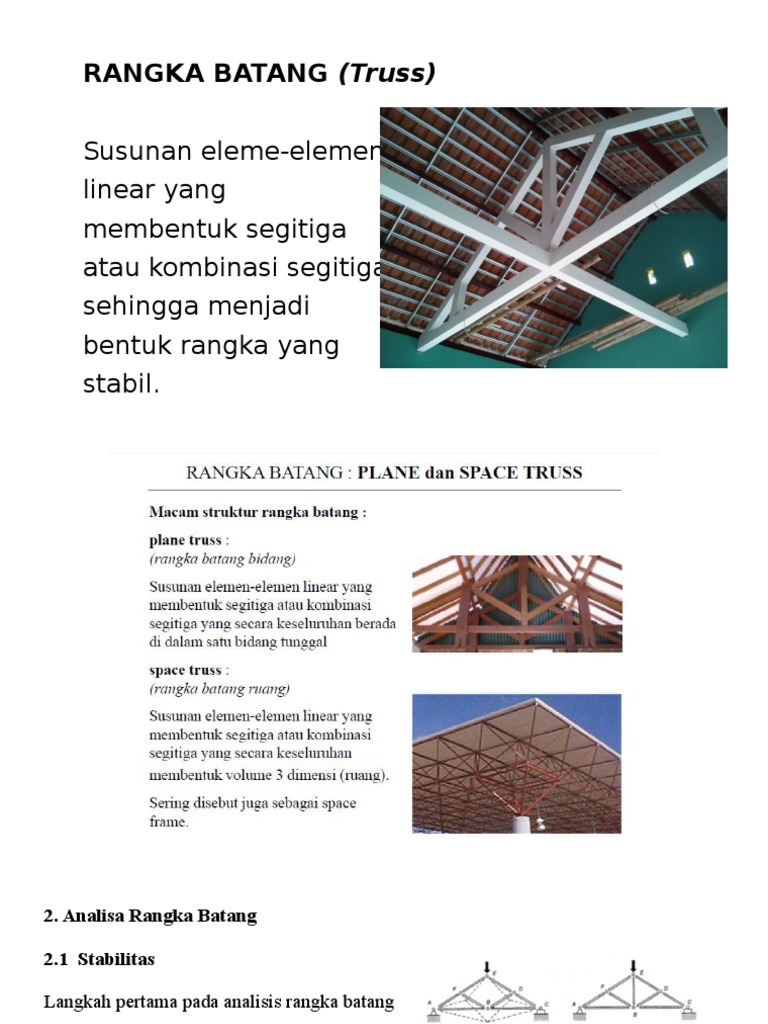 Rangka Batang PPT 1 | PDF