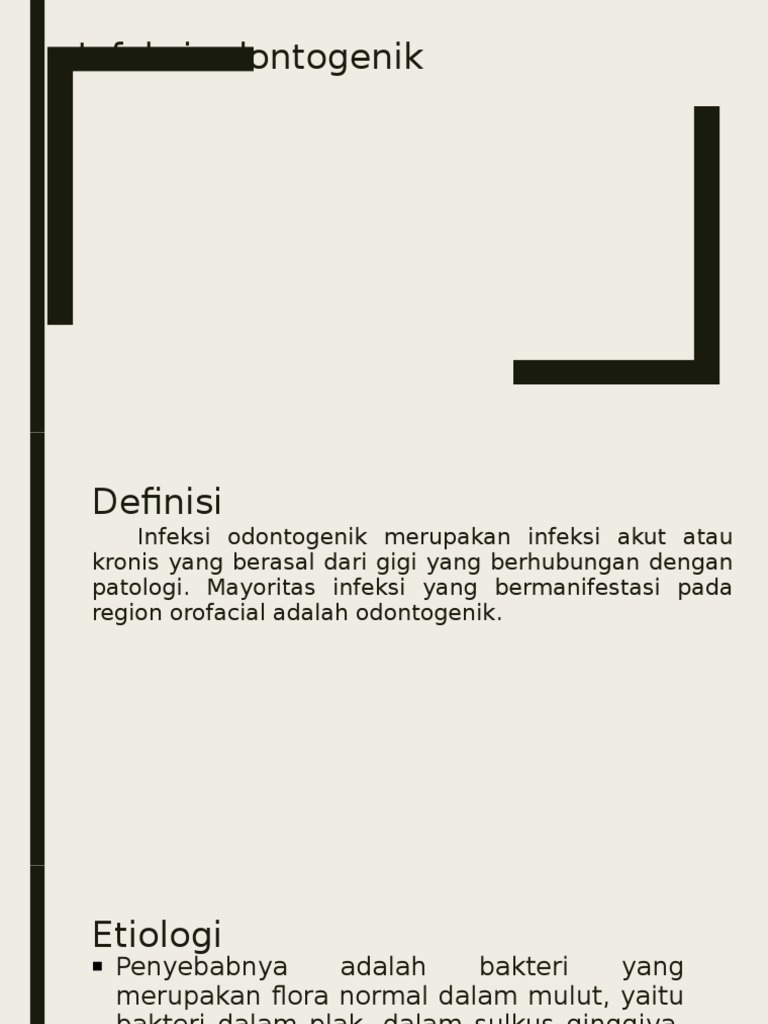 Infeksi Odontogenik (Edit) | PDF