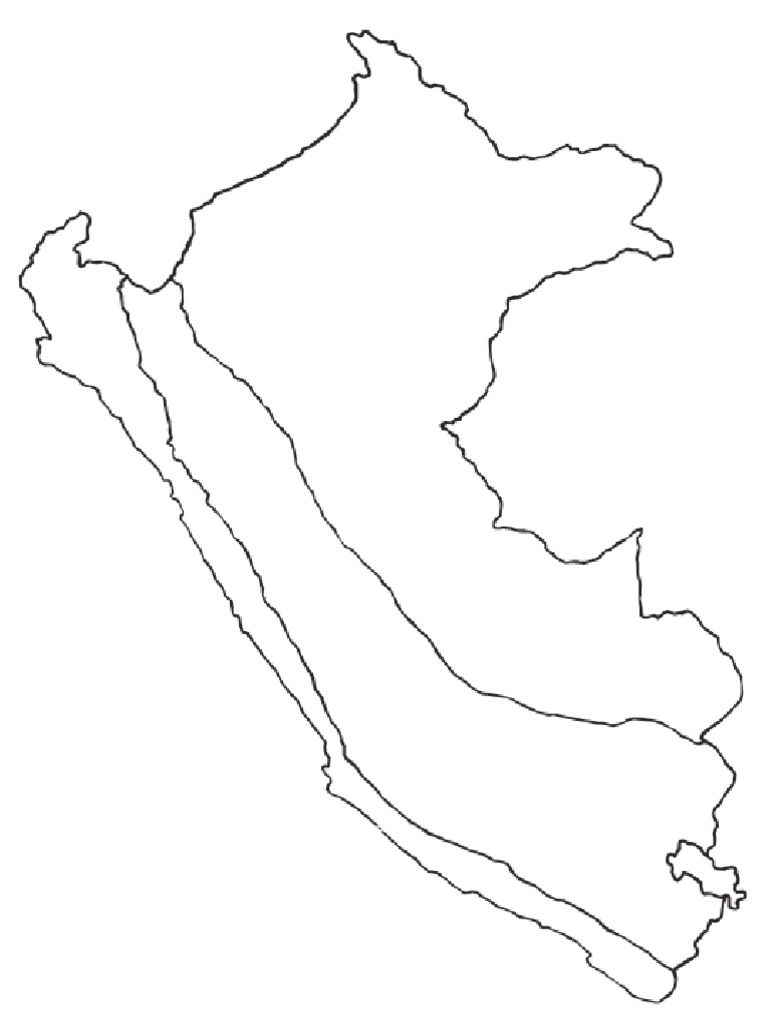 Silueta Del Mapa Del Perú y Sus Regiones PDF | PDF