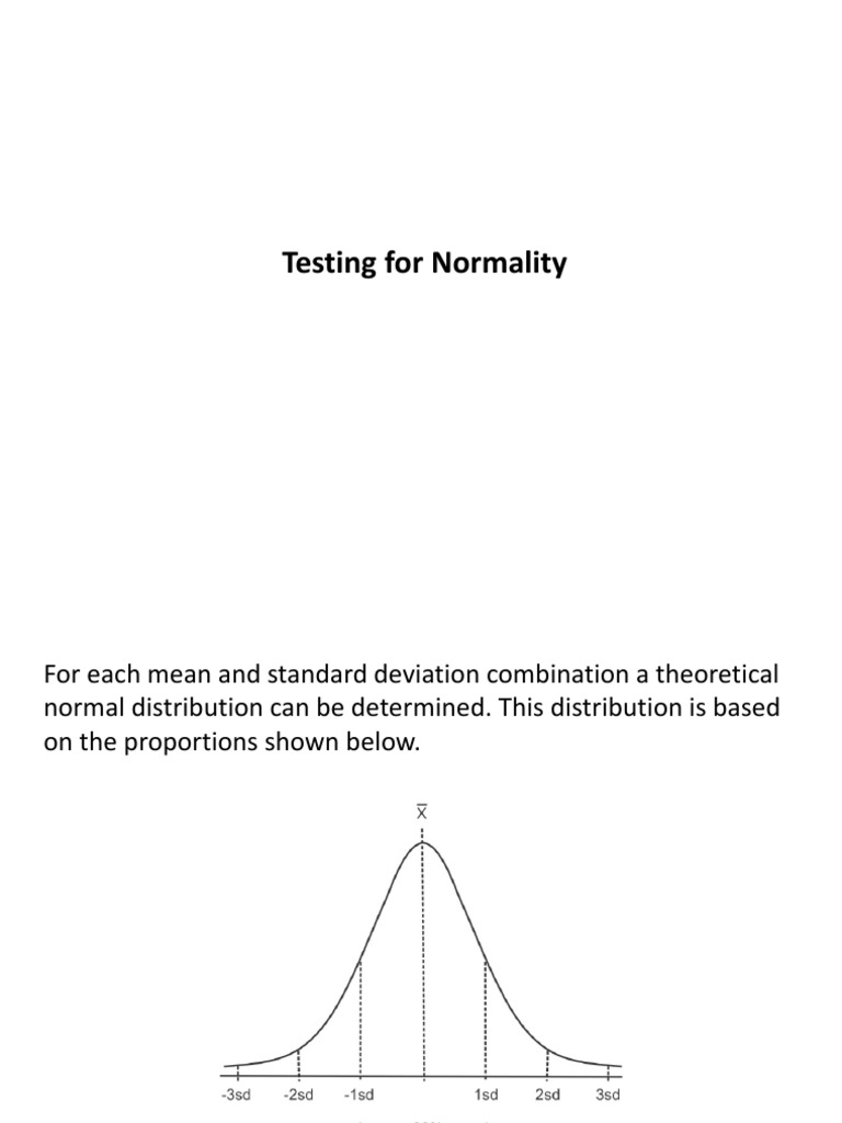 Lec 5 - Normality Testing | PDF | Statistical Significance ...