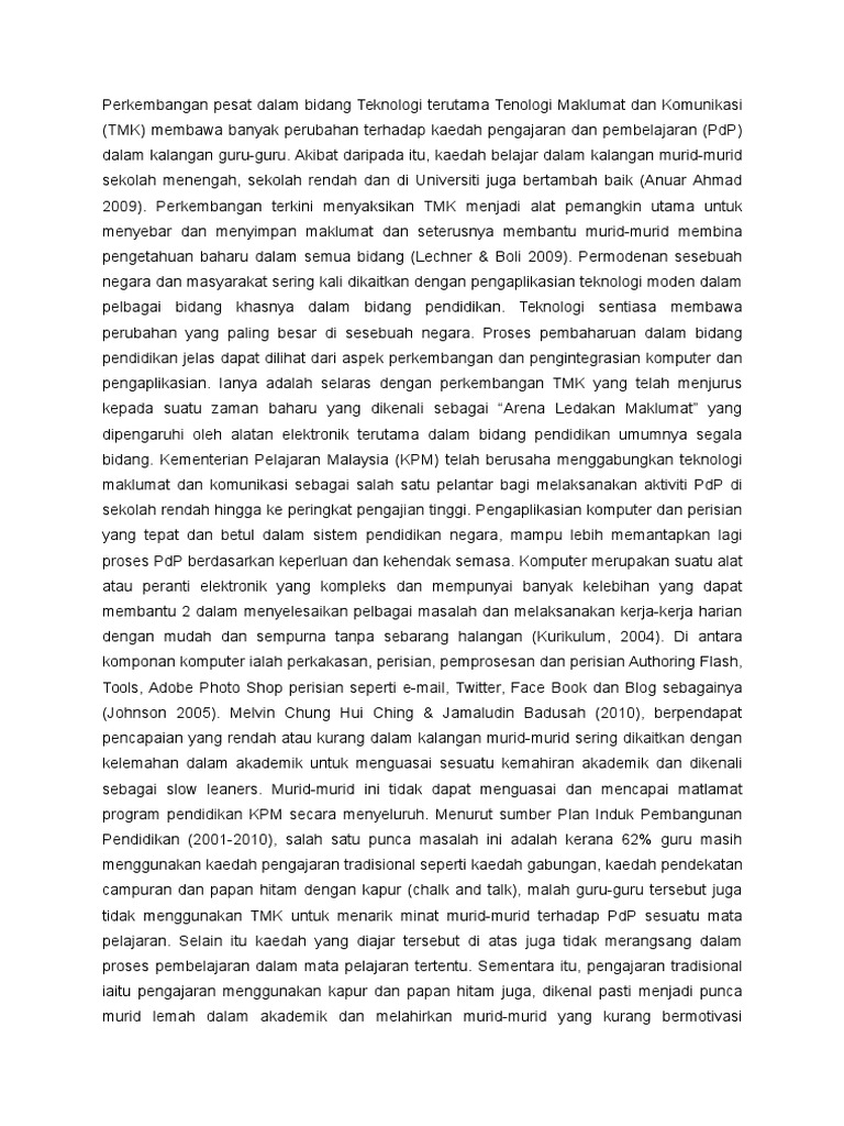 Transformasi Pendidikan Melalui TMK | PDF