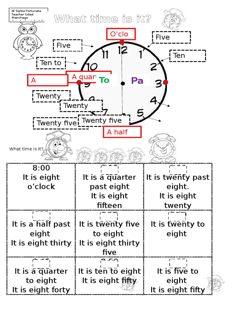 What Time Is It?: Five Past Ten To Five To Ten Past | PDF