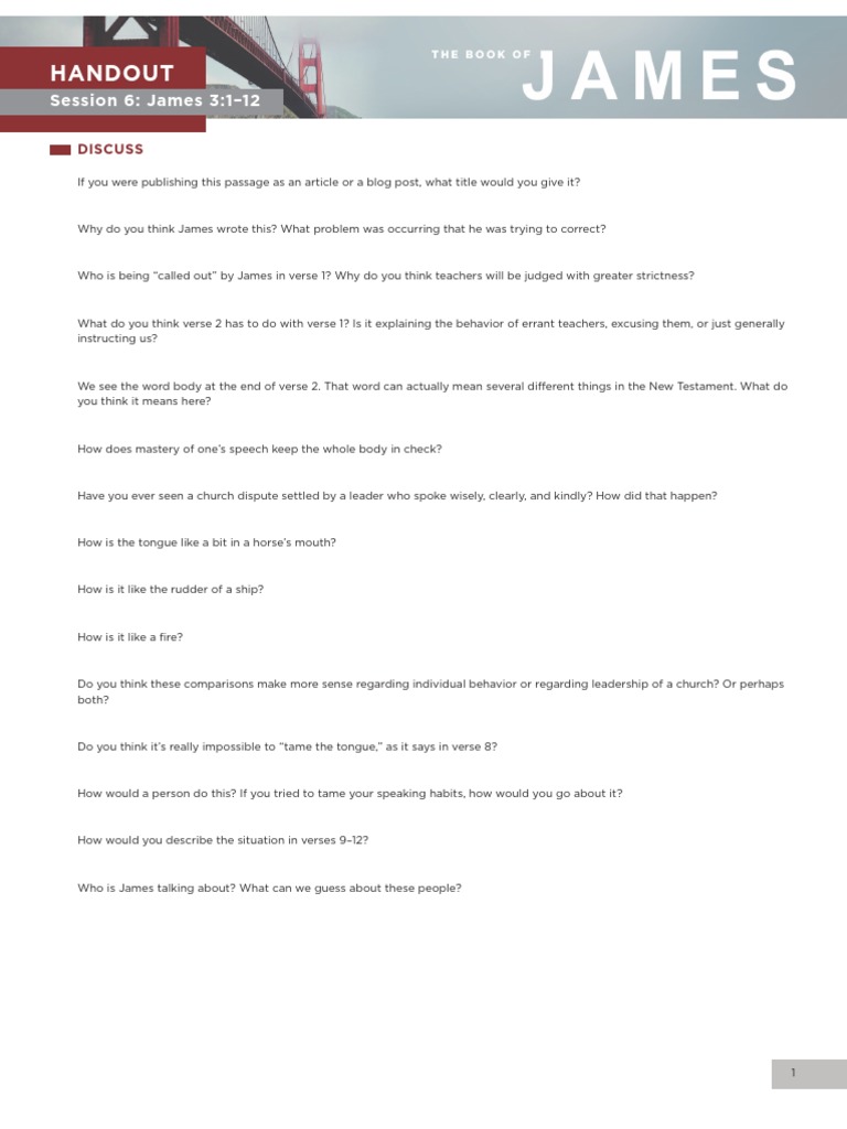 Session 6 Group Handout | PDF