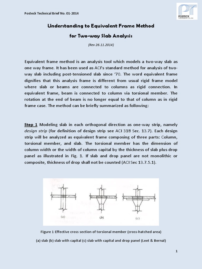 Understanding To Equivalent Frame Method | Download Free PDF | Column | Beam (Structure)