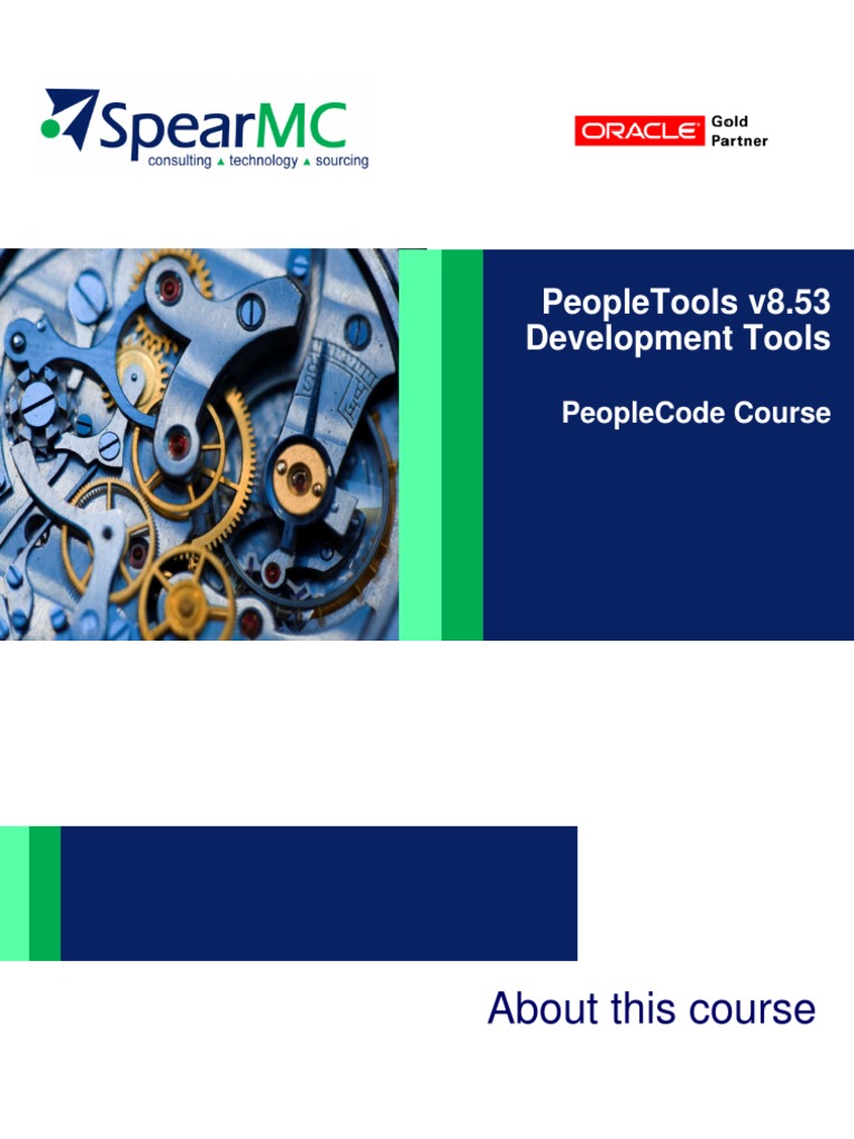 IIIb. PeopleCode 8.53 Training Guide PP 1 To 20 | PDF | Application Software | Areas Of Computer ...