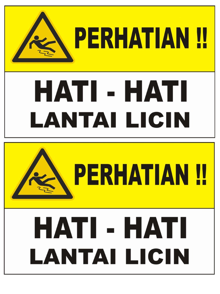 Warning Sign Lantai | PDF
