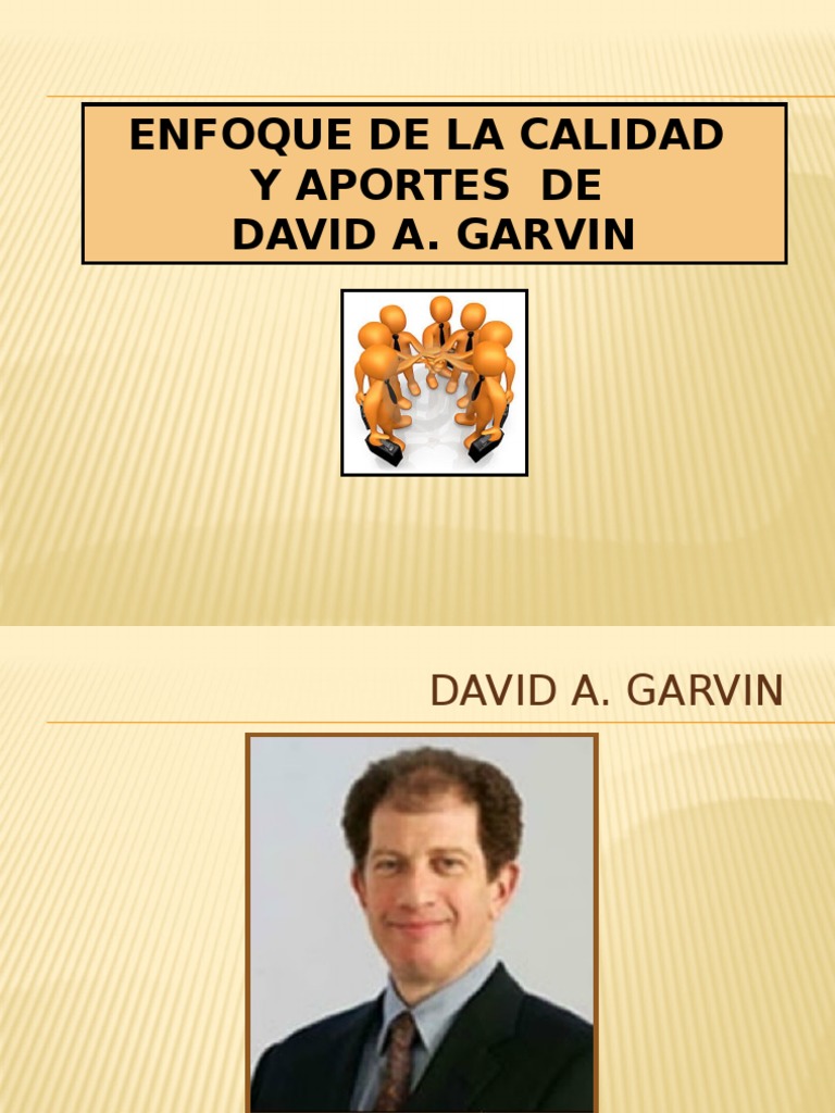 David Garvin - Los 5 Puntos de La Calidad . | PDF | Producto (Negocio ...