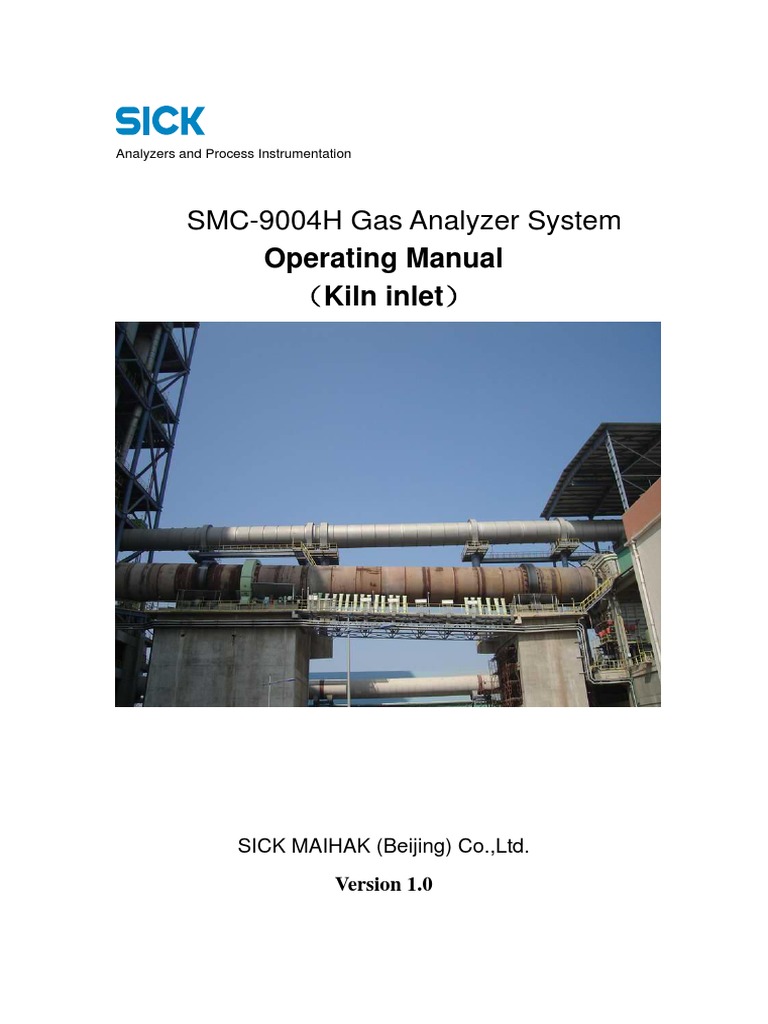7132249A.01 Analyzer System Manual V1.0 (Kiln Inlet) | PDF | Valve ...