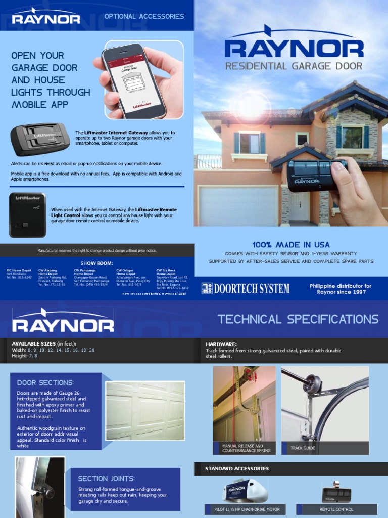 Raynor Garage Door | PDF