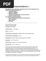 Sample Operative Reports | PDF | Surgery | Anesthesia