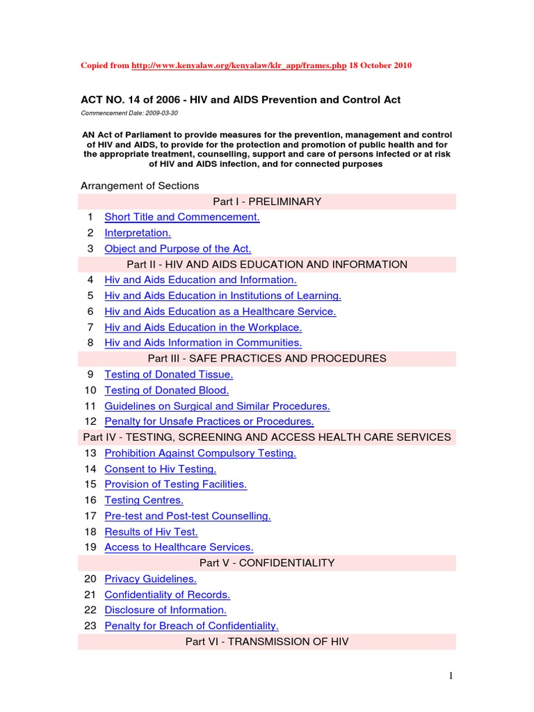Adis Act 2016 | PDF | Health Professional | Hiv/Aids