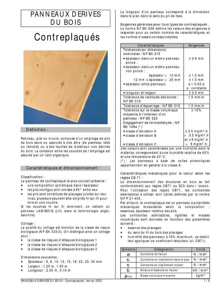 contreplaques.pdf | Contreplaqué | Bois