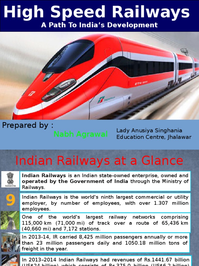 On High Speed Railways | PDF | Train | Rail Transport