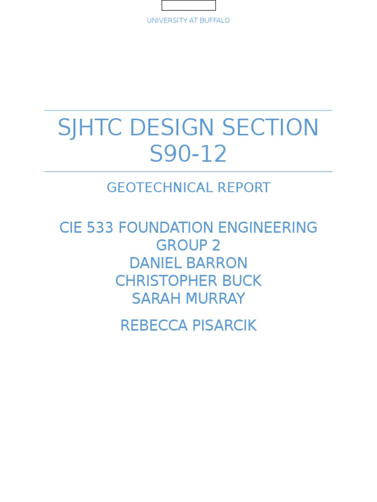 Geotechnical Report for Bridge Foundations | PDF | Geotechnical ...