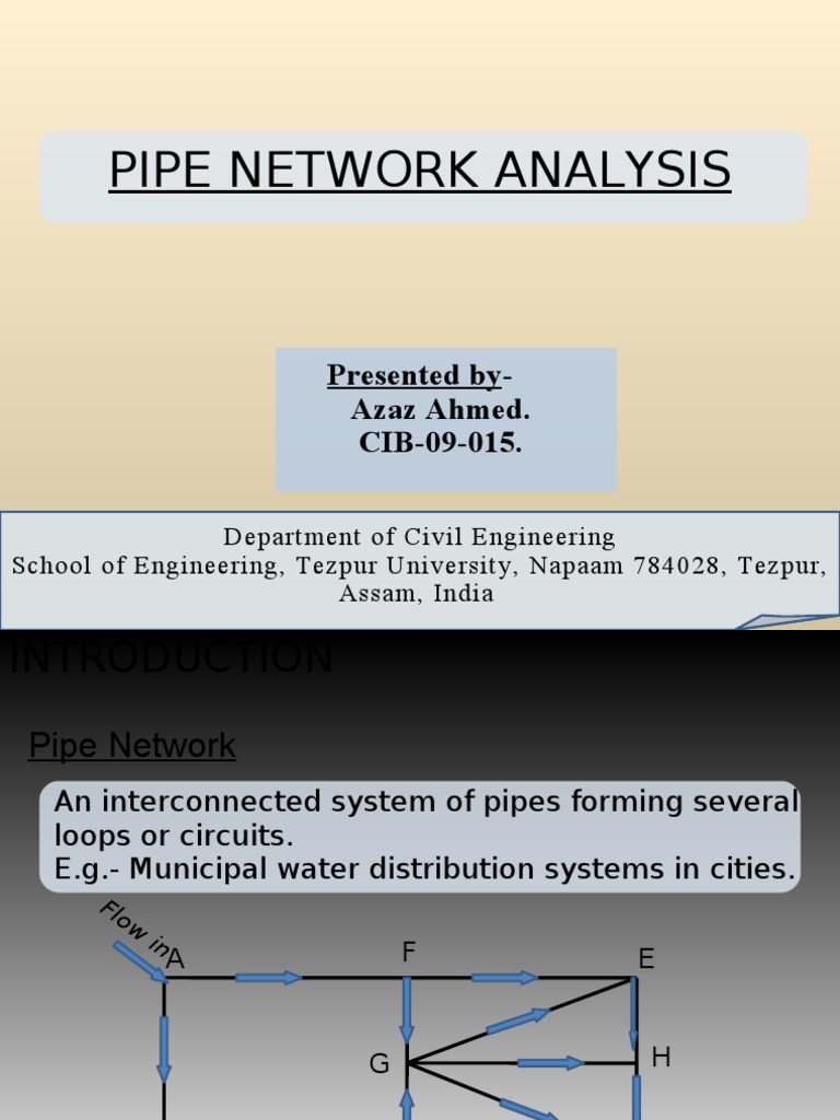 Pipe Network Analysis Using Hardy Cross Method PDF | PDF | Mathematical Analysis | Continuum ...
