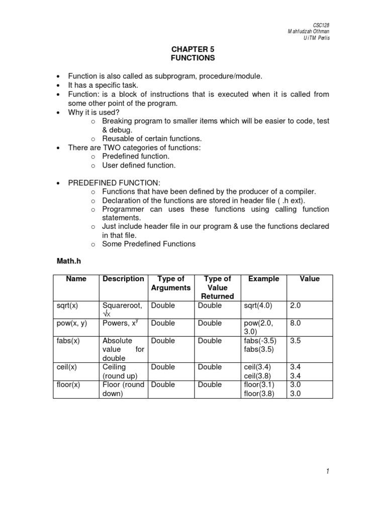 Chapter 5 Download Free Pdf Parameter Computer Programming Subroutine 
