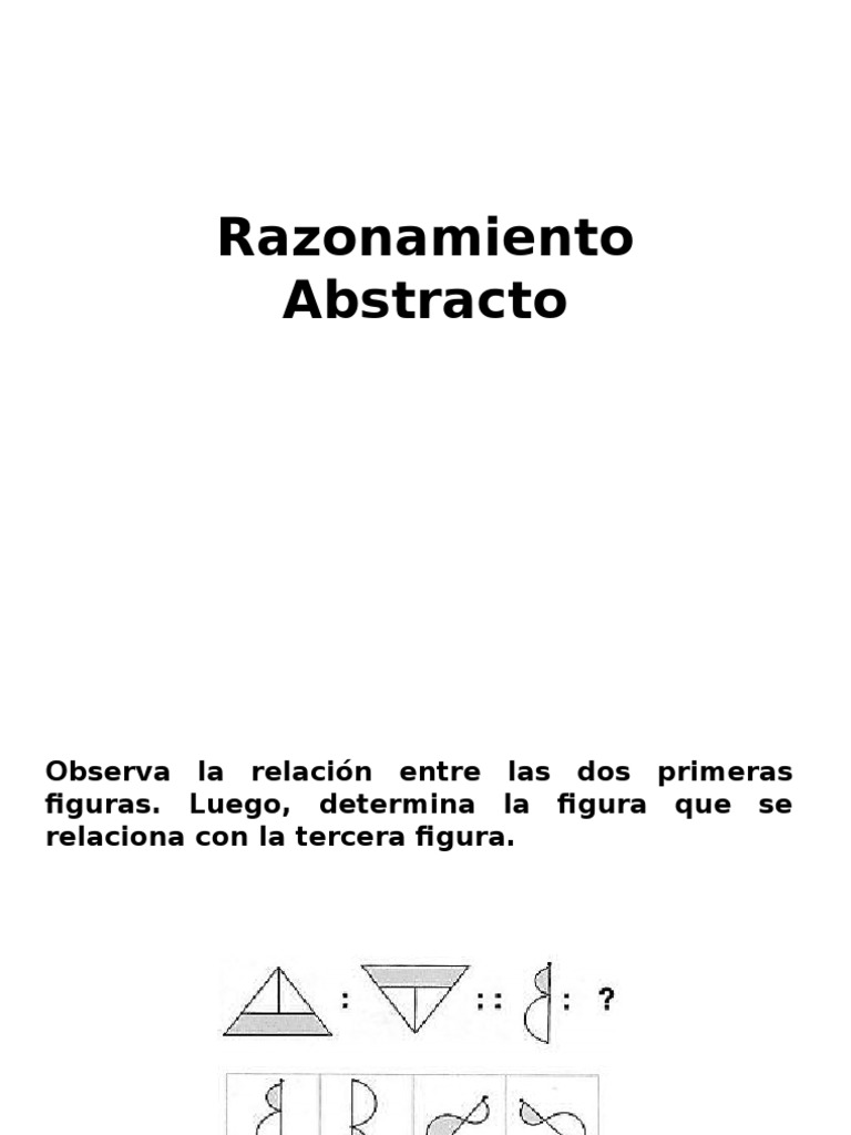 Razonamiento Abstracto | PDF