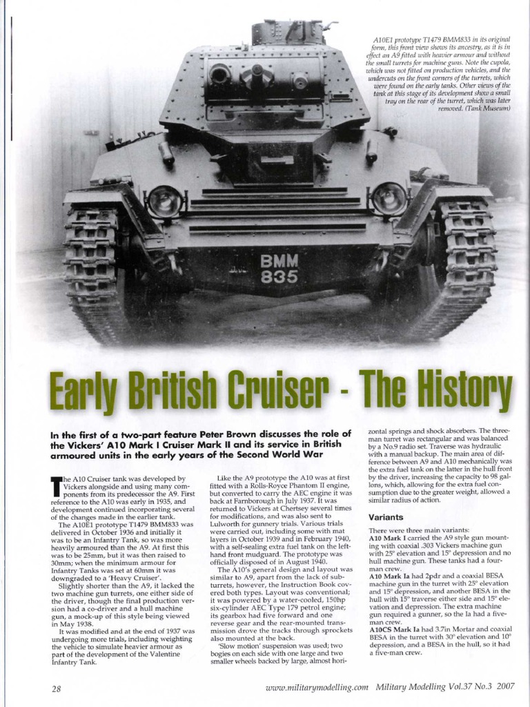 A10 Cruiser Tank Mk. II Part 1