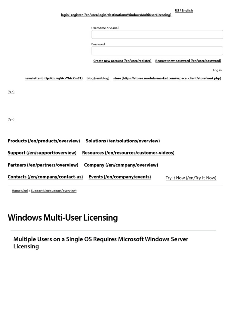 Microsoft Windows Licensing in An NComputing Vspace Environment PDF ...