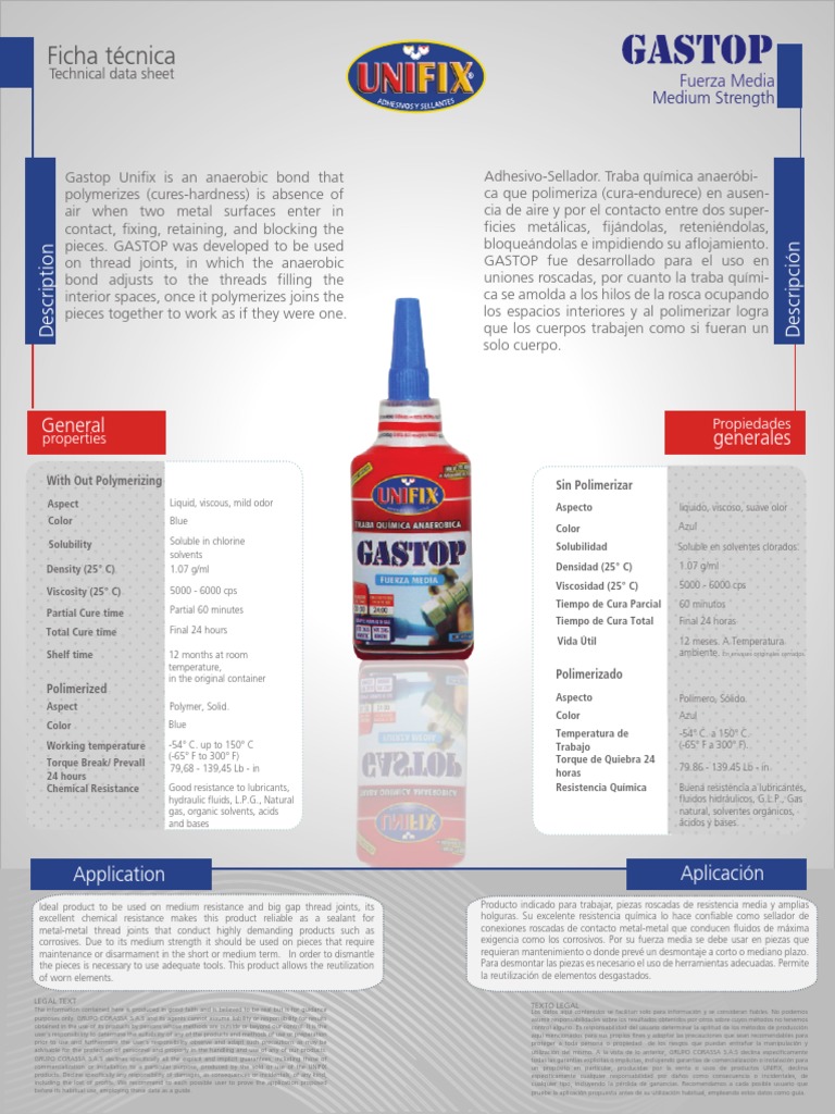 Gastop Fuerza Media PDF | PDF | Lubricant | Applied And ...