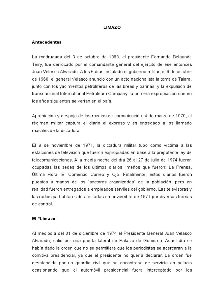 El Limazo | PDF | Política