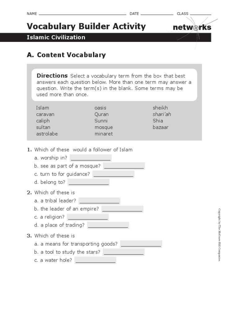 CH 5 Vocabulary | PDF