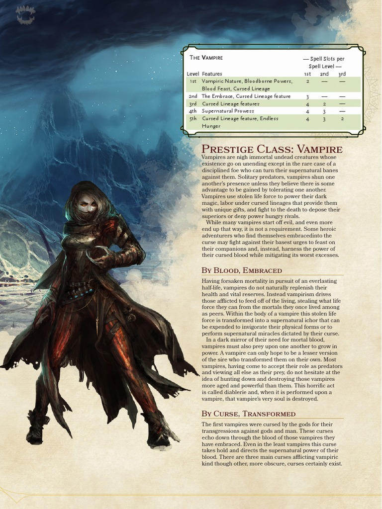 Vampire Class: Embrace the Curse | PDF | Vampires | Leisure