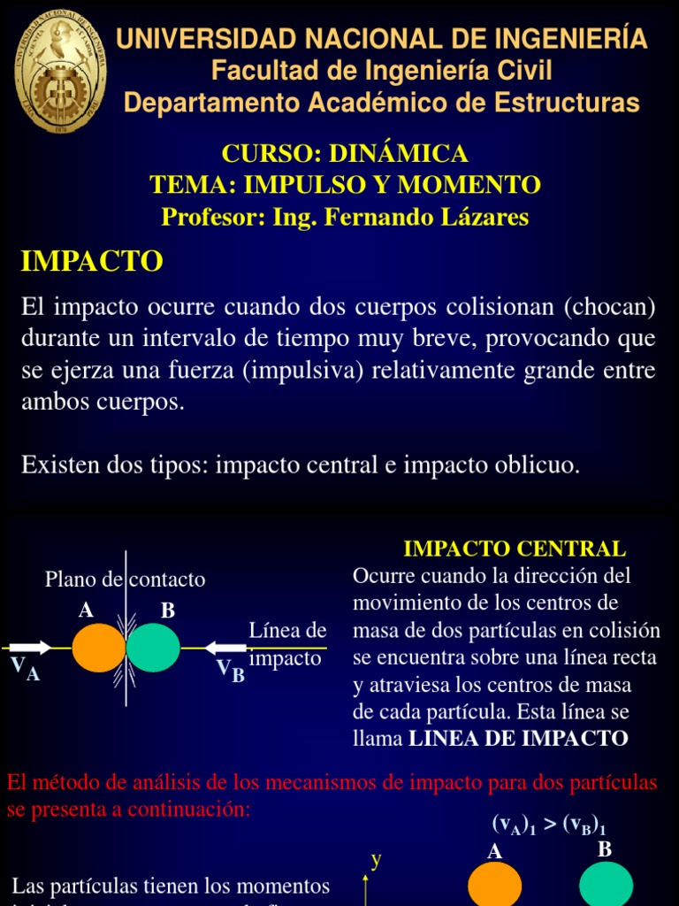 Impacto Dinamica | PDF | Física | Mecánica