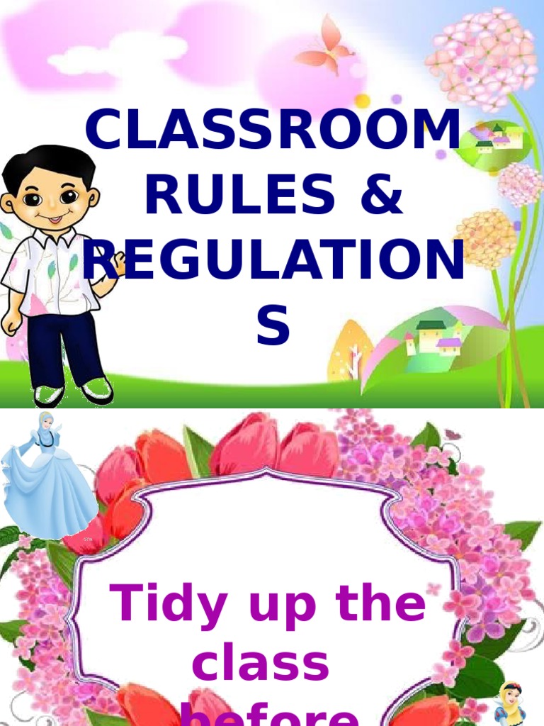 Classroom Rules & Regulation S | PDF | Language Arts & Discipline ...