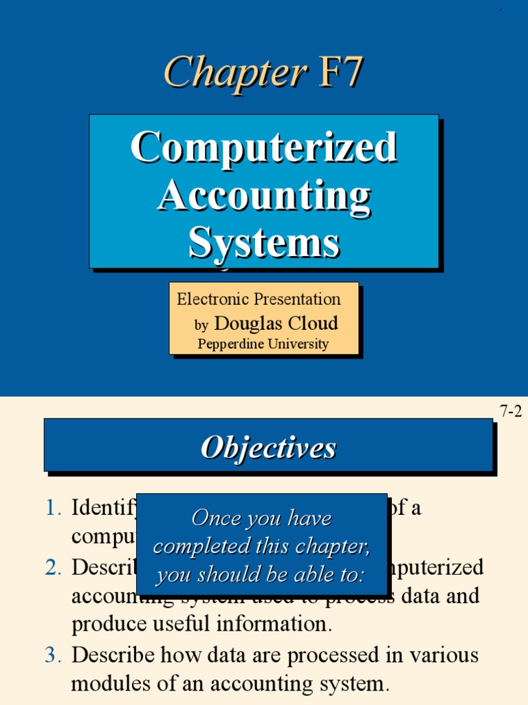 Computerized Accounting Systems Computerized Accounting Systems | PDF | Relational Database ...