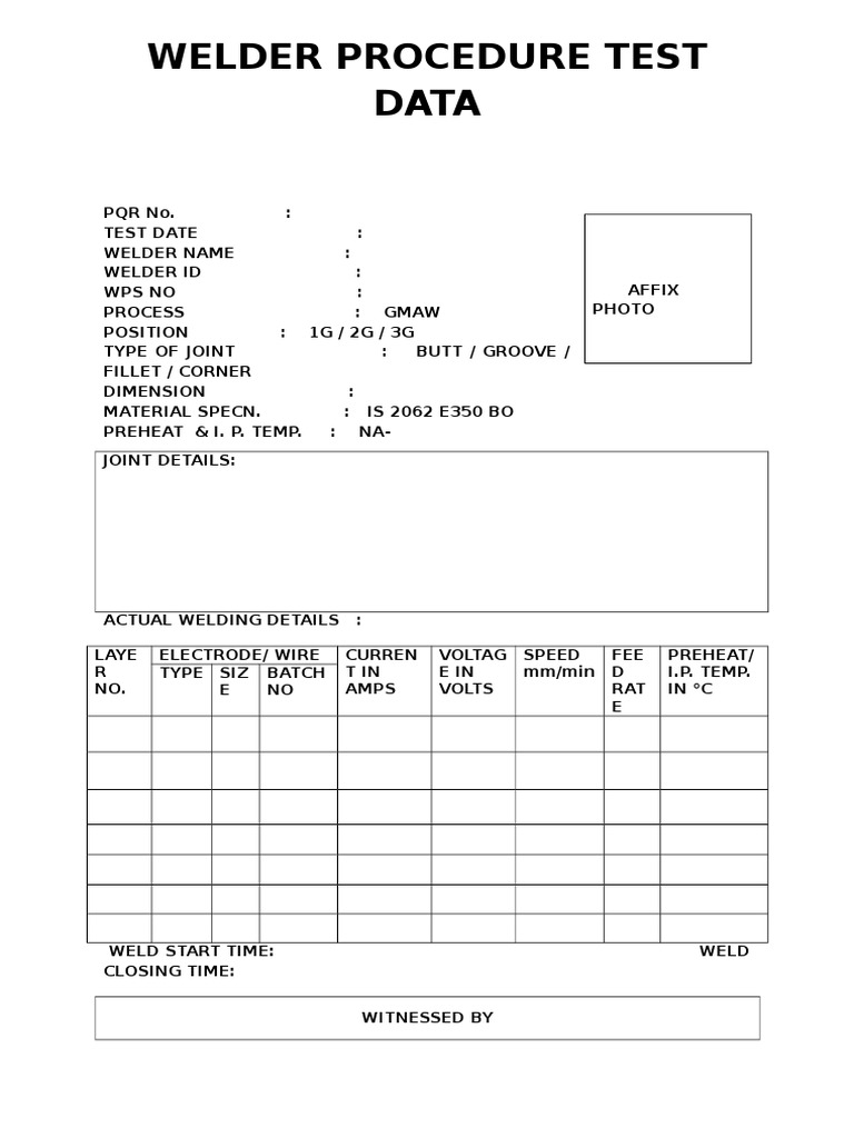 PQR Test Data-1 | PDF