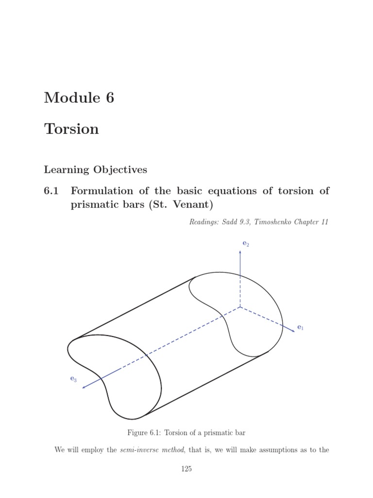 Torsion Module 6 With Solutions Pdf Yield Engineering Stress
