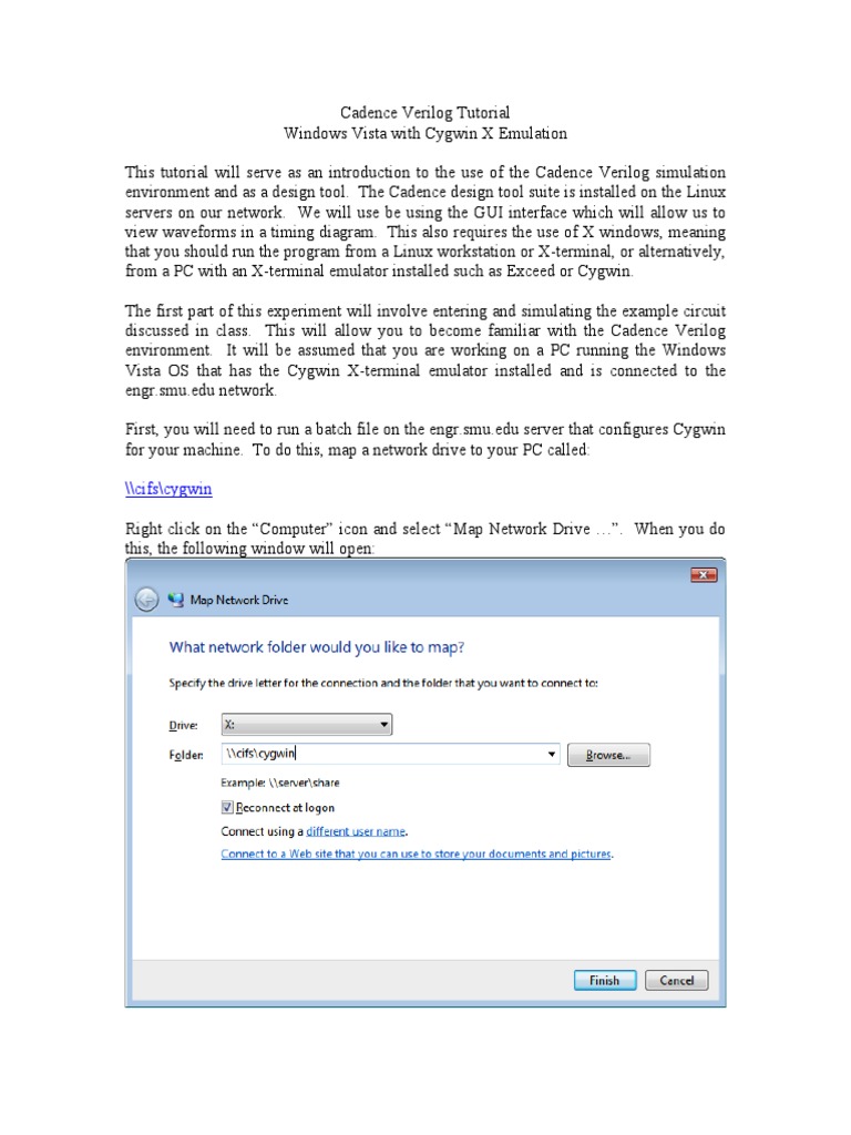 Verilog Intro Cygwin | PDF | Secure Shell | Linux Verilog Intro Cygwin | PDF | Secure Shell | Linux