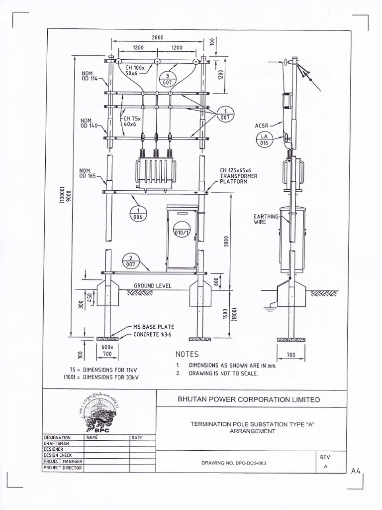 Drawings-for-Steel-Tubular-Poles.pdf | Electrical Connector | Power ...