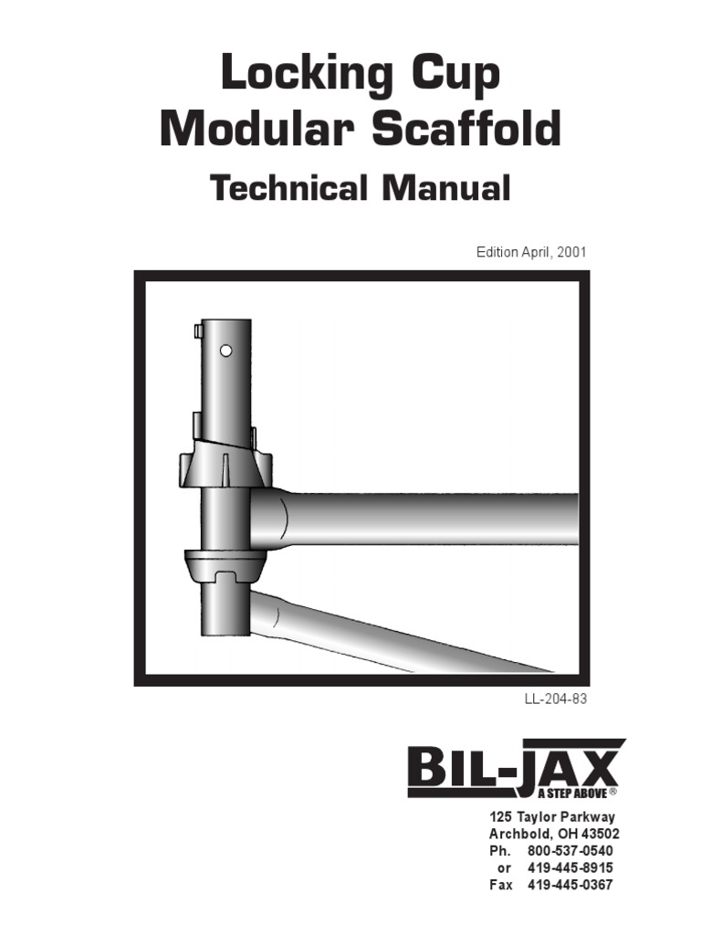 Cup Lock Technical Manual | PDF | Scaffolding | Truss