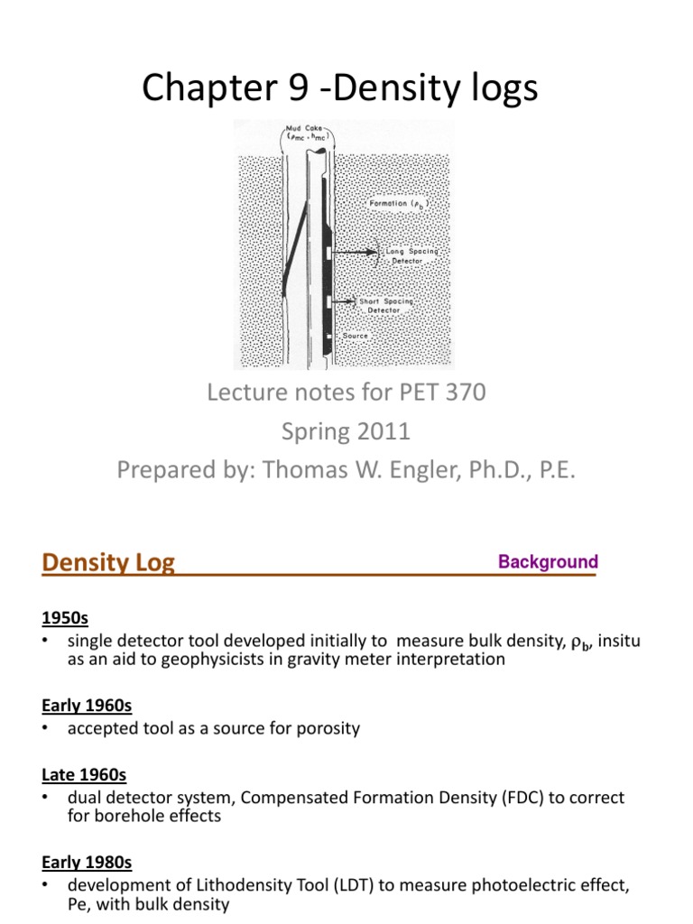 Density Log | PDF | Porosity | Applied And Interdisciplinary Physics