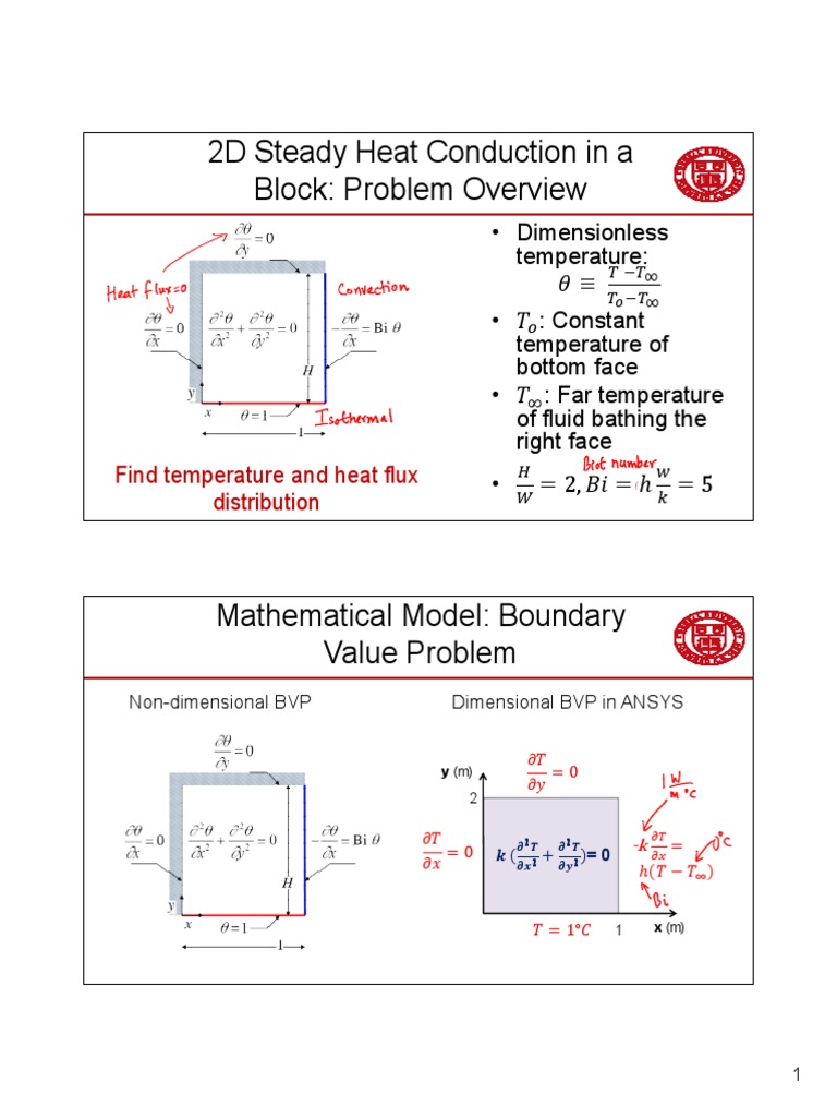 Handout 2D Conduction WithNotes | PDF