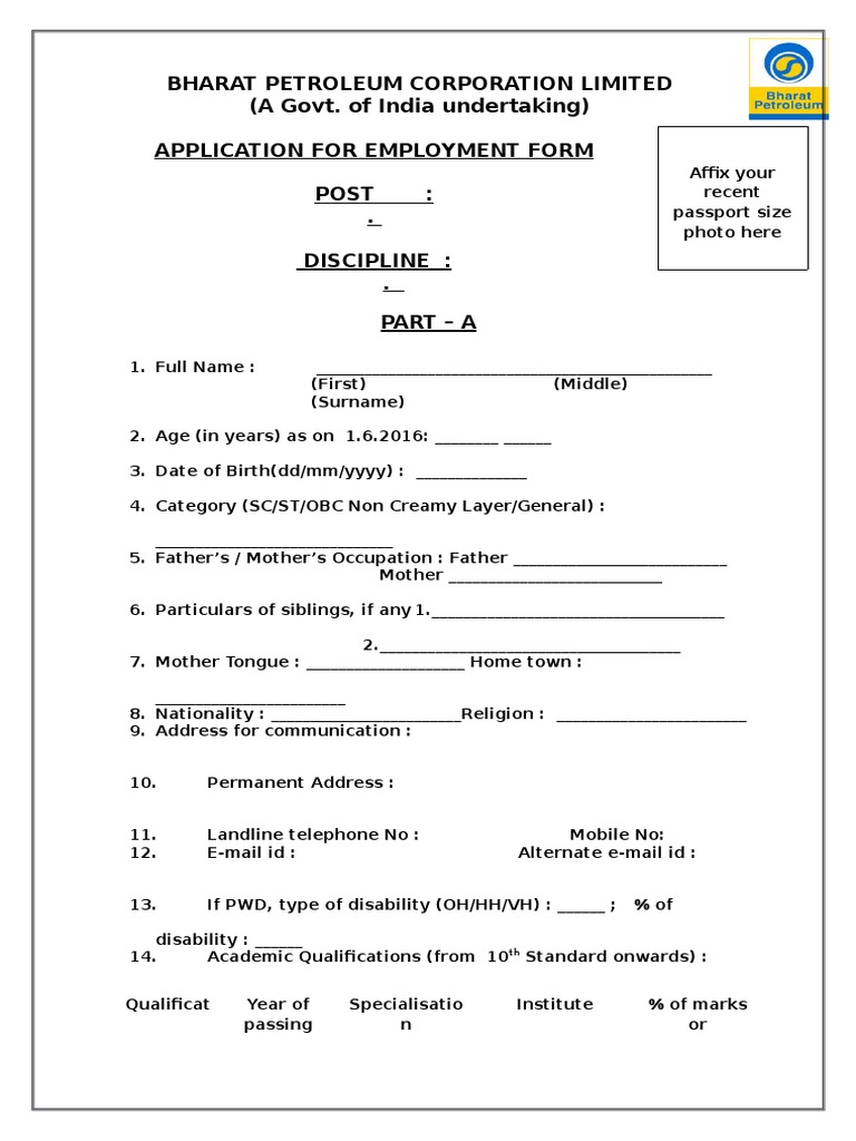 Bharat Petroleum Corporation Limited (A Govt. of India Undertaking ...