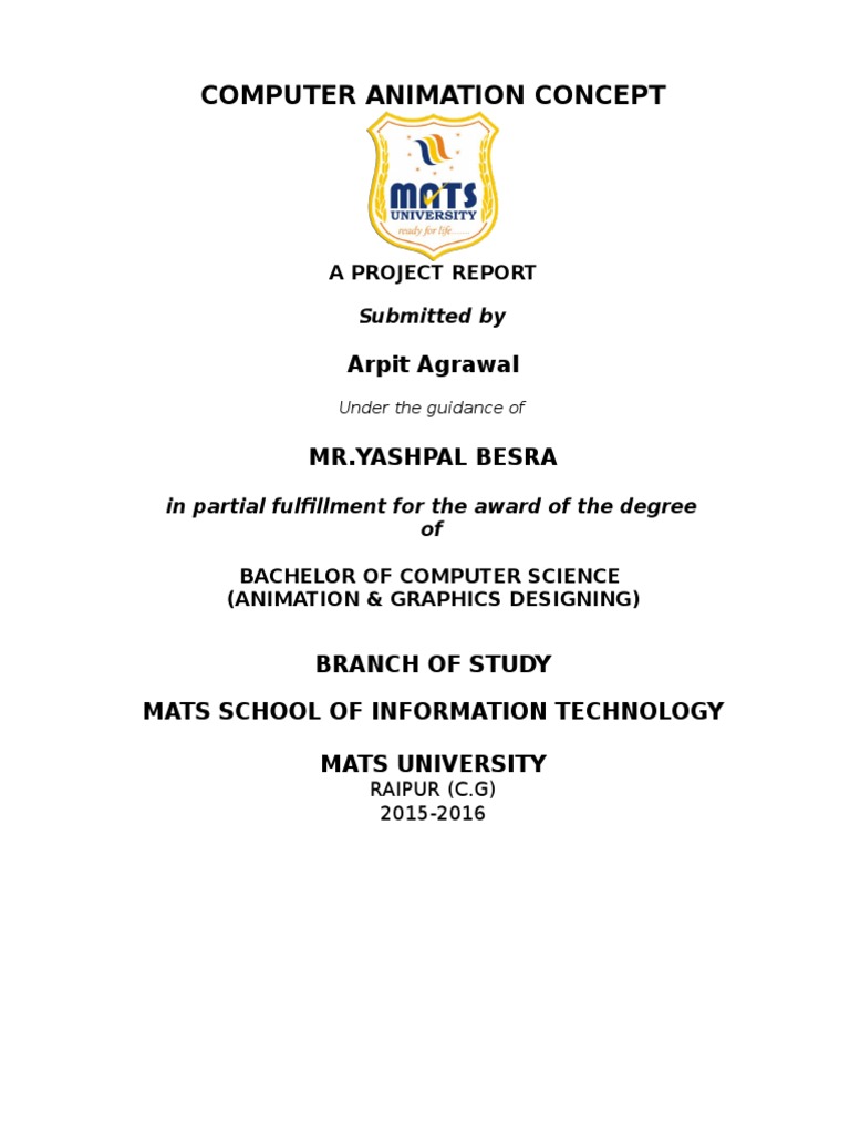 Computer Animation Concept: Arpit Agrawal | PDF | Computers