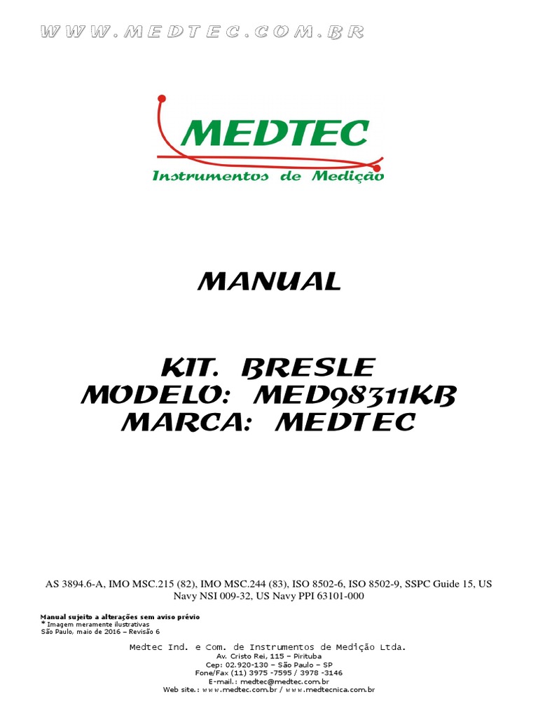 Manual do Kit de Teste Bresle | PDF | Química | Materiais