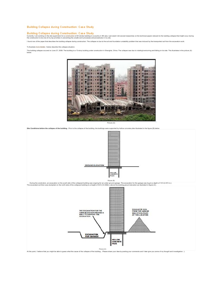 Building Collapse During Construction: Case Study Building Collapse ...