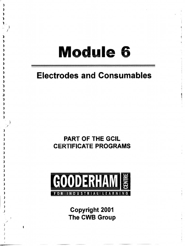 Module 6 Electrodes and Consumables | PDF